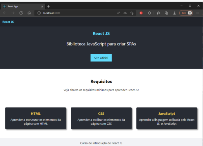 Aula 1 - JavaScript, Node.js e React.js